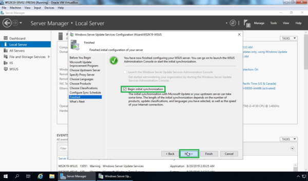 Install And Configure WSUS On Windows Server 2019 – Part 2