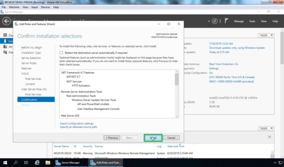 Install And Configure Wsus On Windows Server 2019 Part 1 Msft Webcast