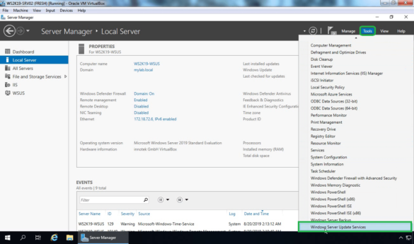 Install And Configure WSUS On Windows Server 2019 – Part 2