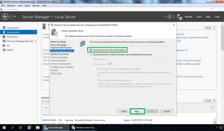 Install And Configure WSUS On Windows Server 2019 – Part 2