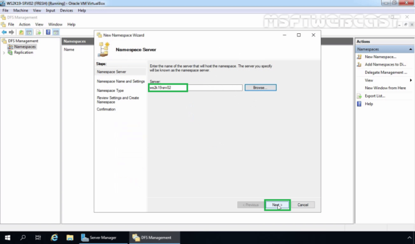 Install And Configure DFS Namespace On Windows Server 2019