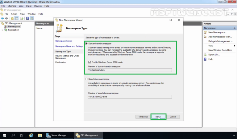 Install And Configure DFS Namespace On Windows Server 2019 install-and-configure-dfs-namespace-on-windows-server-2019