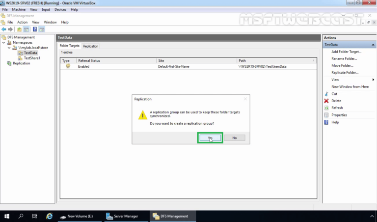 How To Configure DFS Replication In Windows Server 2019