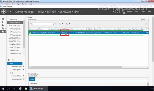 Install and Configure IPAM in Windows Server 2019