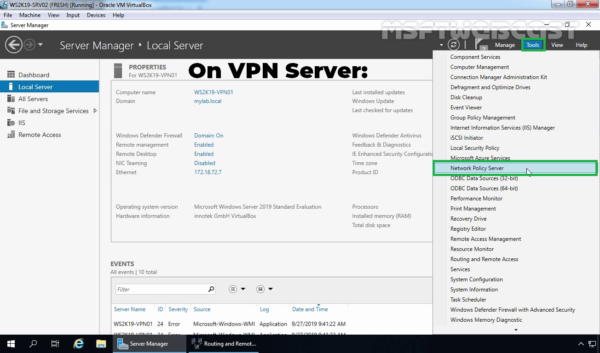 Configure NPS For VPN In Windows Server 2019 Part-3