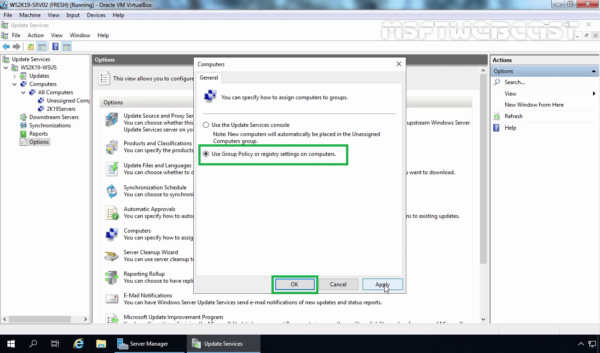 Configure Client-side Targeting In WSUS Server 2019