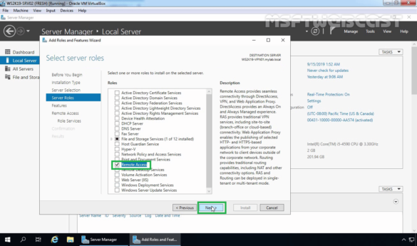 How To Install Remote Access Service On Windows Server 2019 Part-1
