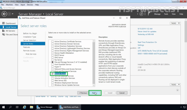 How To Install Remote Access Service On Windows Server 2019 Part-1