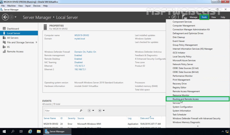 How To Configure LAN Routing In Windows Server 2019