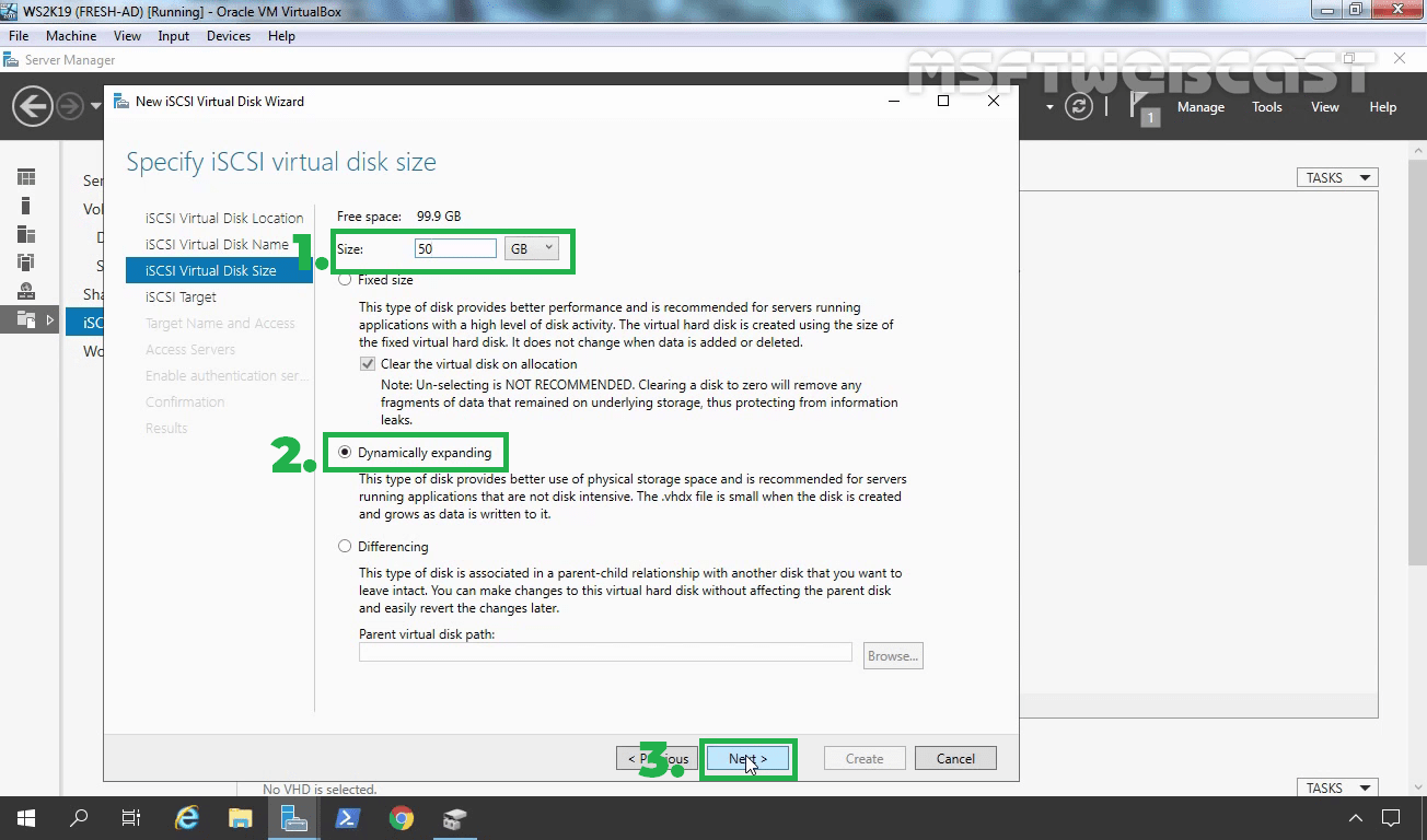 Install And Configure ISCSI Target In Windows Server 2019