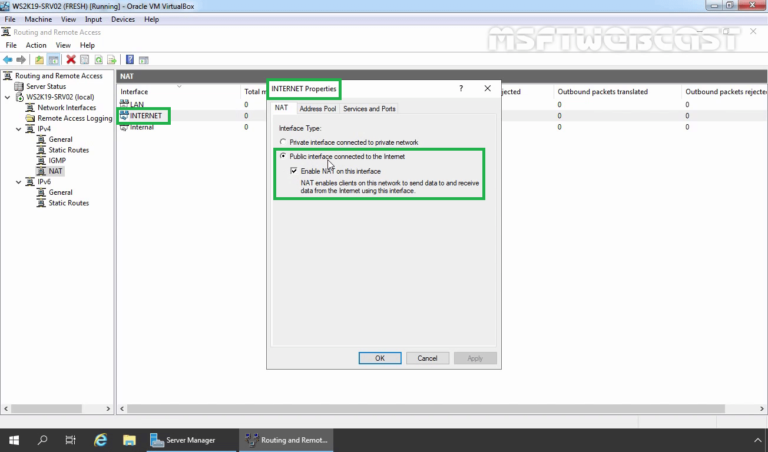 Configure Windows Server 2019 As A NAT Router