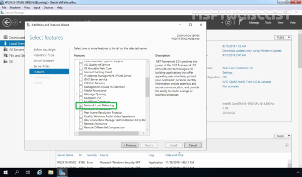 Configure Network Load Balancing In Windows Server 2019