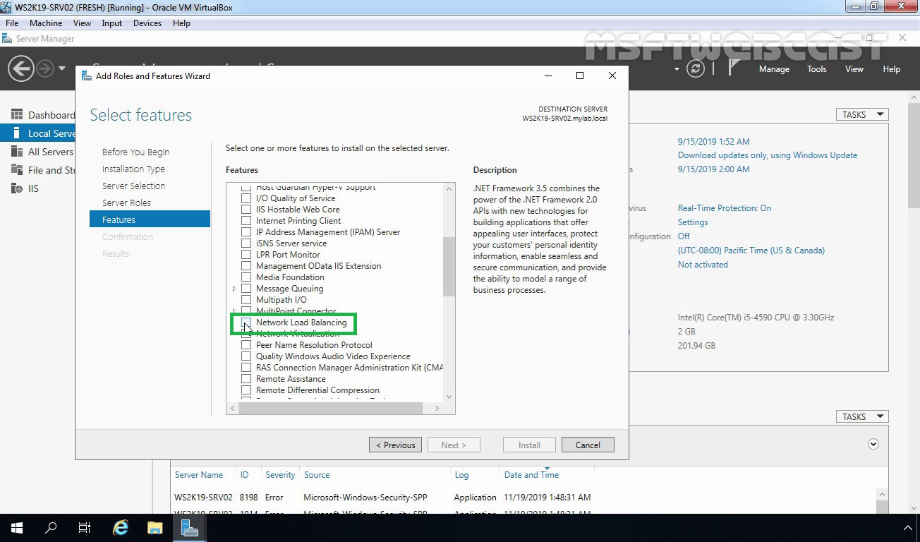 Configure Network Load Balancing In Windows Server 2019