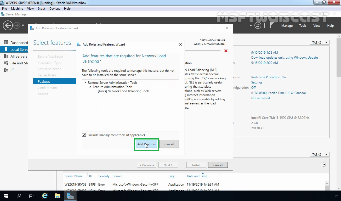 Configure Network Load Balancing In Windows Server 2019