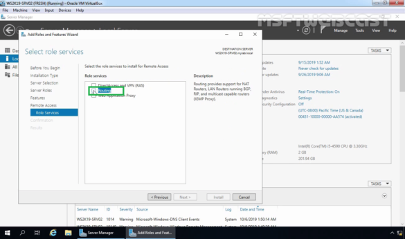 How To Configure LAN Routing In Windows Server 2019