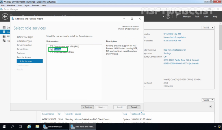 How To Configure LAN Routing In Windows Server 2019