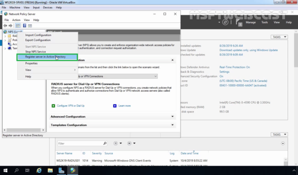 Configure Radius Server For VPN On Windows Server 2019.