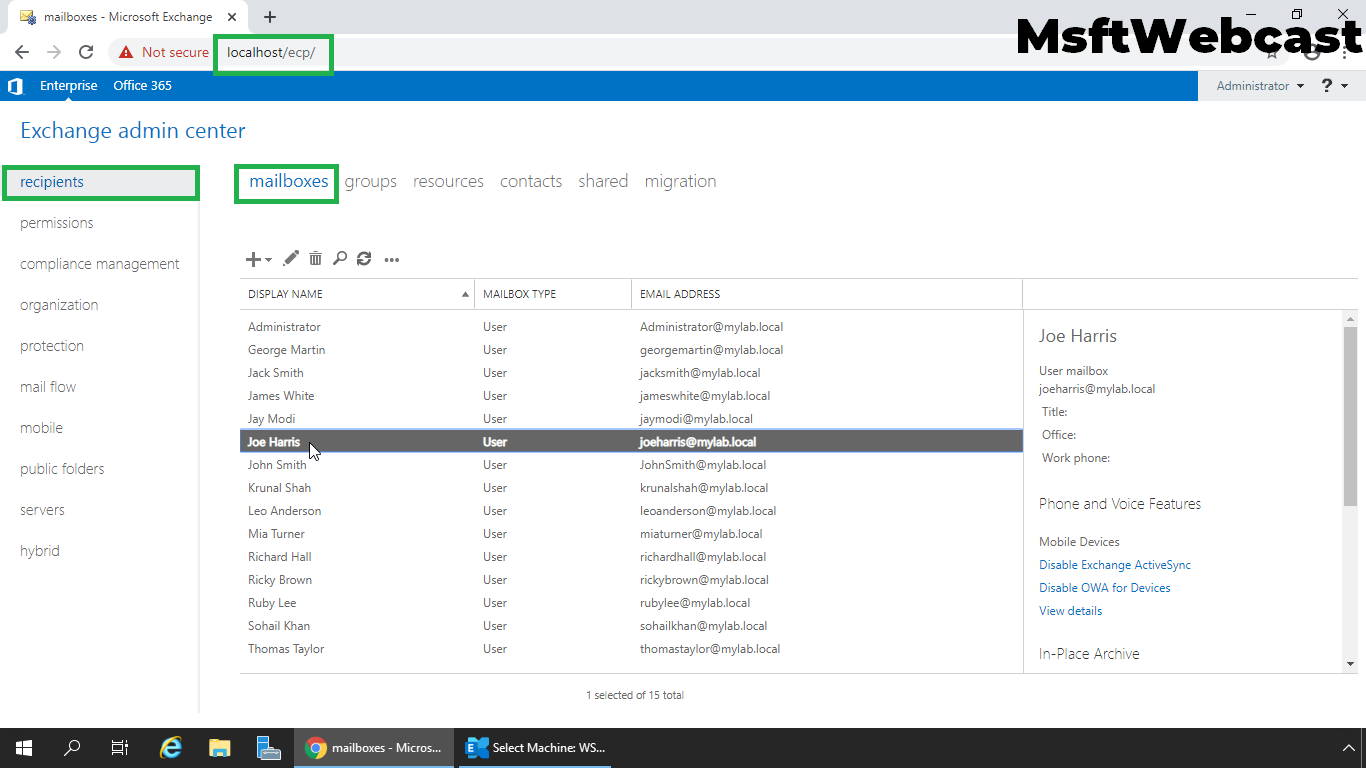 Configure Email Forwarding For A Mailbox Exchange 2019