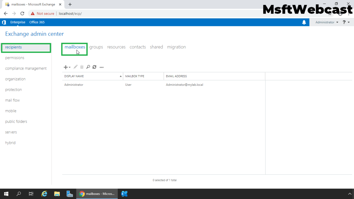 How To Create User Mailbox In Exchange Server 2019