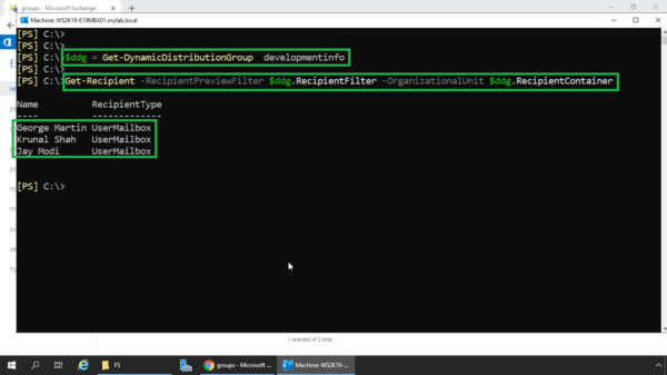 Create Dynamic Distribution Group In Exchange 2019