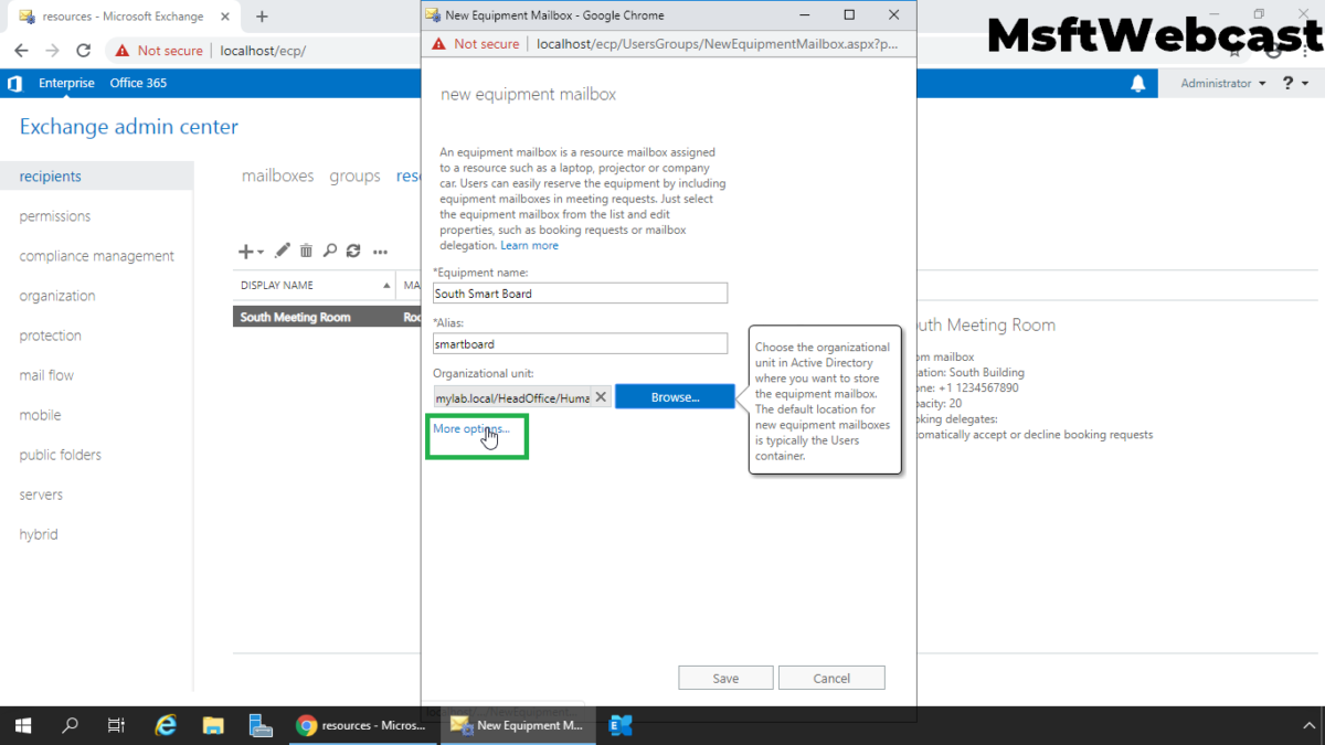 How To Create Resource Mailboxes In Exchange 2019