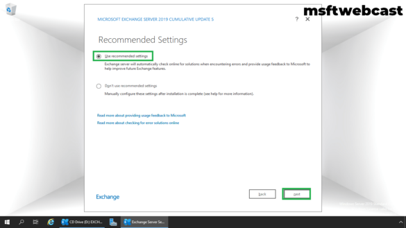 Step By Step Installation Of Exchange 2019 On Windows Server 2019 Part-2
