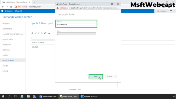 Create A Mail Enabled Public Folder In Exchange 2019