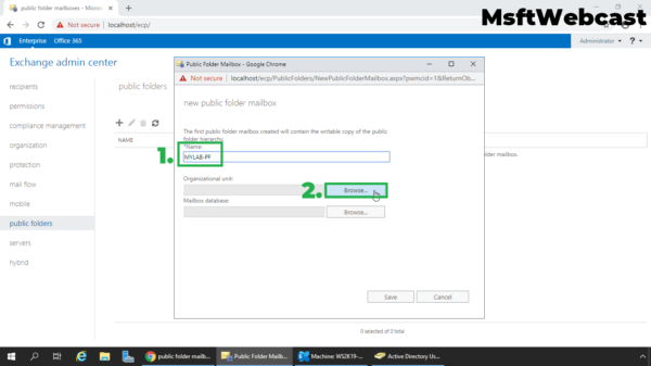 Create A Public Folder Mailbox In Exchange 2019