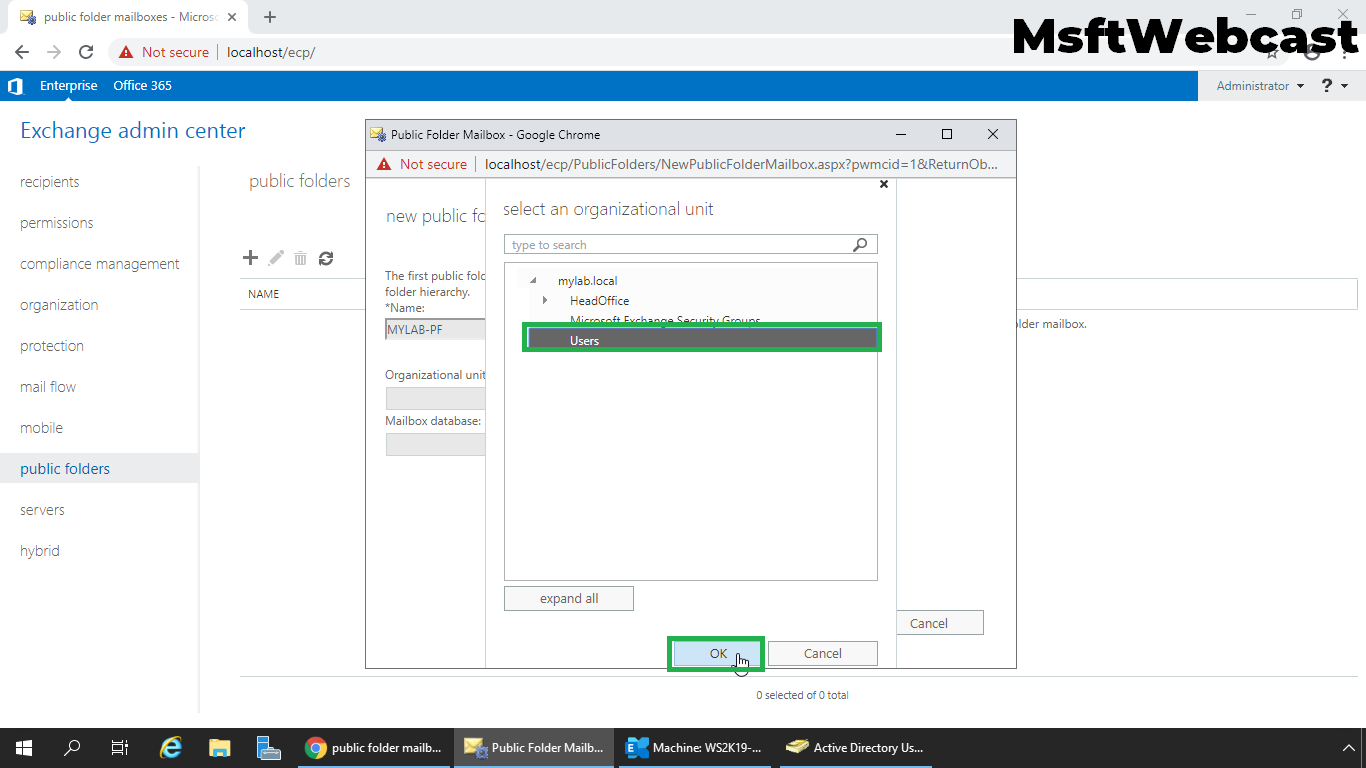 Create A Public Folder Mailbox In Exchange 2019 Create A Public Folder Mailbox In Exchange 2019