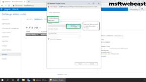 How To Create Mailbox Database In Exchange 2019