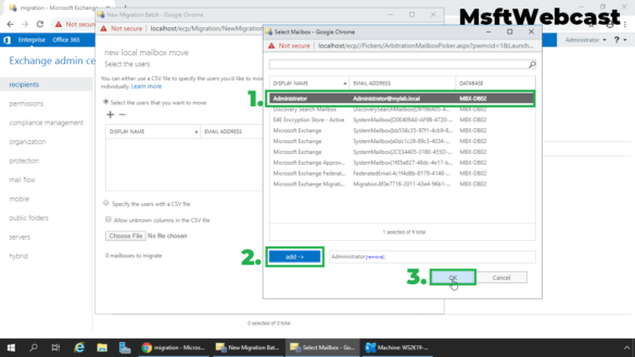 Move Mailbox From One Database To Other In Exchange 2019