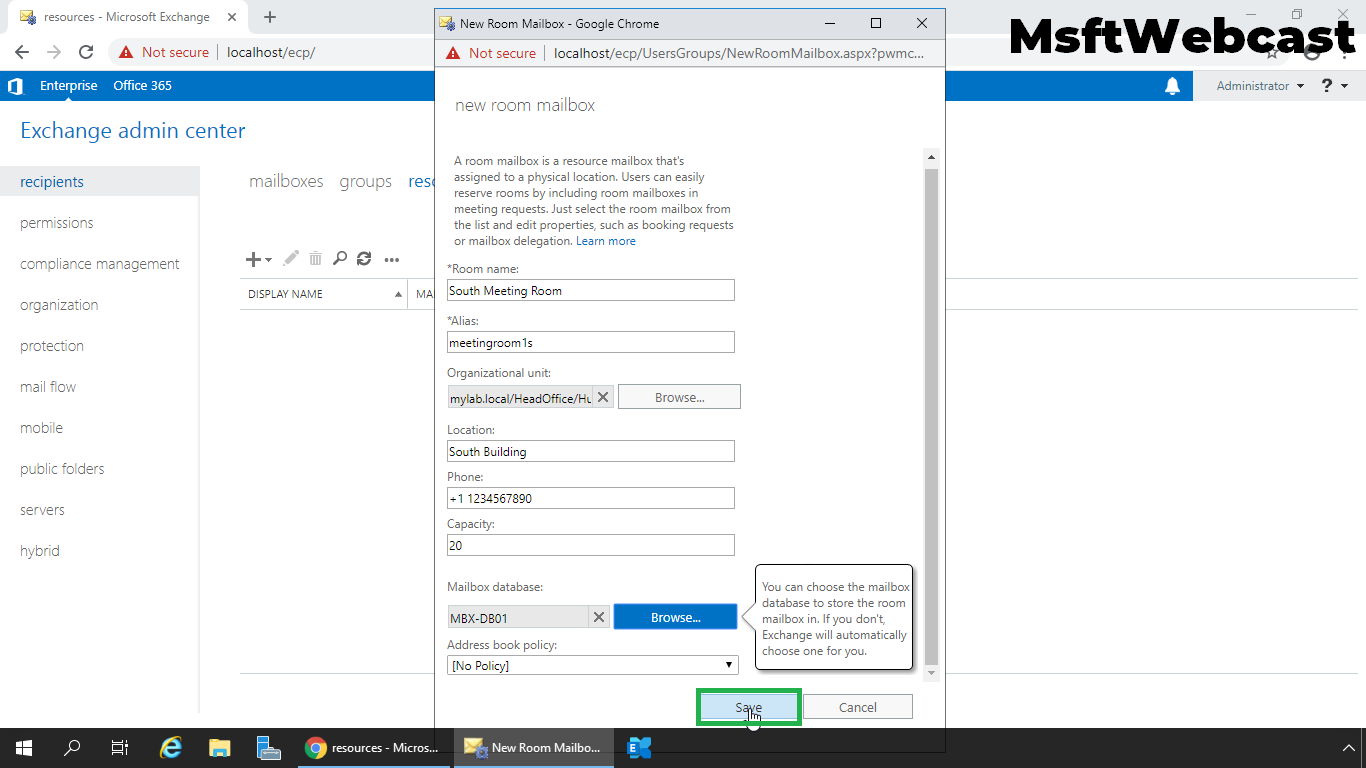 How To Create Resource Mailboxes In Exchange 2019