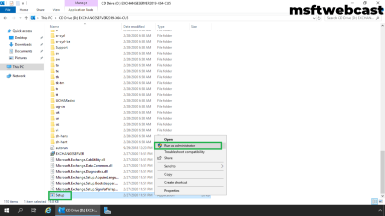 Step By Step Installation Of Exchange 2019 On Windows Server 2019 Part-2