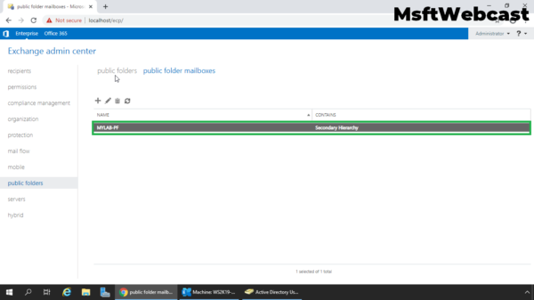 Create A Public Folder Mailbox In Exchange 2019