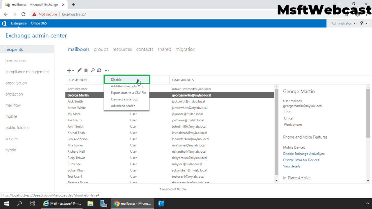 How To Disable Or Delete A Mailbox In Exchange 2019 How To Disable Or Delete A Mailbox In Exchange 2019