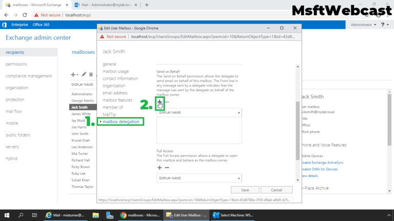 How To Grant Send On Behalf Permission In Exchange 2019
