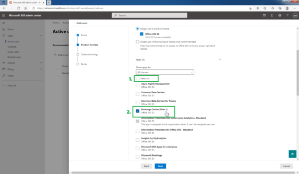 Create A User Mailbox In Exchange Online And Assign A Microsoft 365 ...