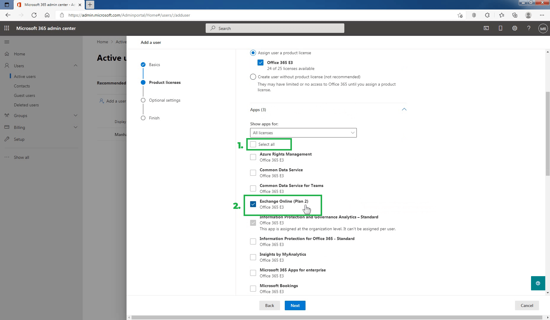 Create A User Mailbox In Exchange Online And Assign A Microsoft 365 ...