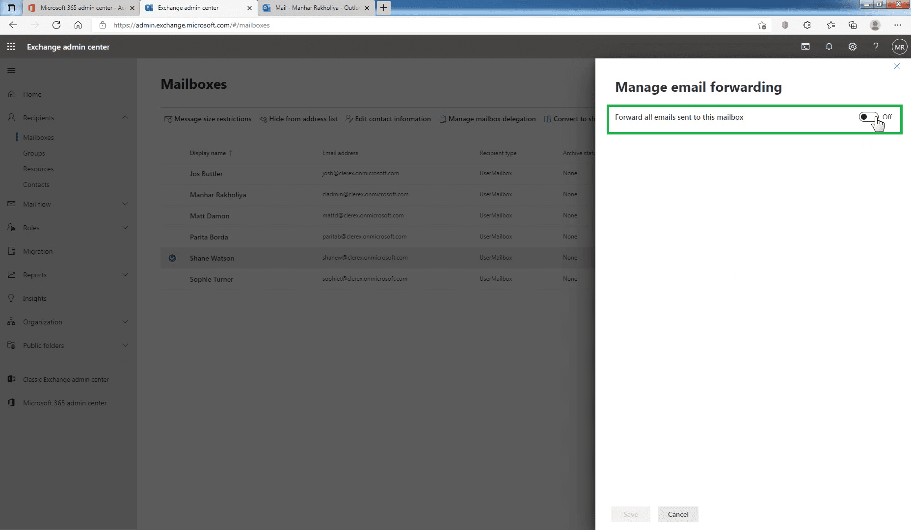 Configure Email Forwarding In Microsoft 365