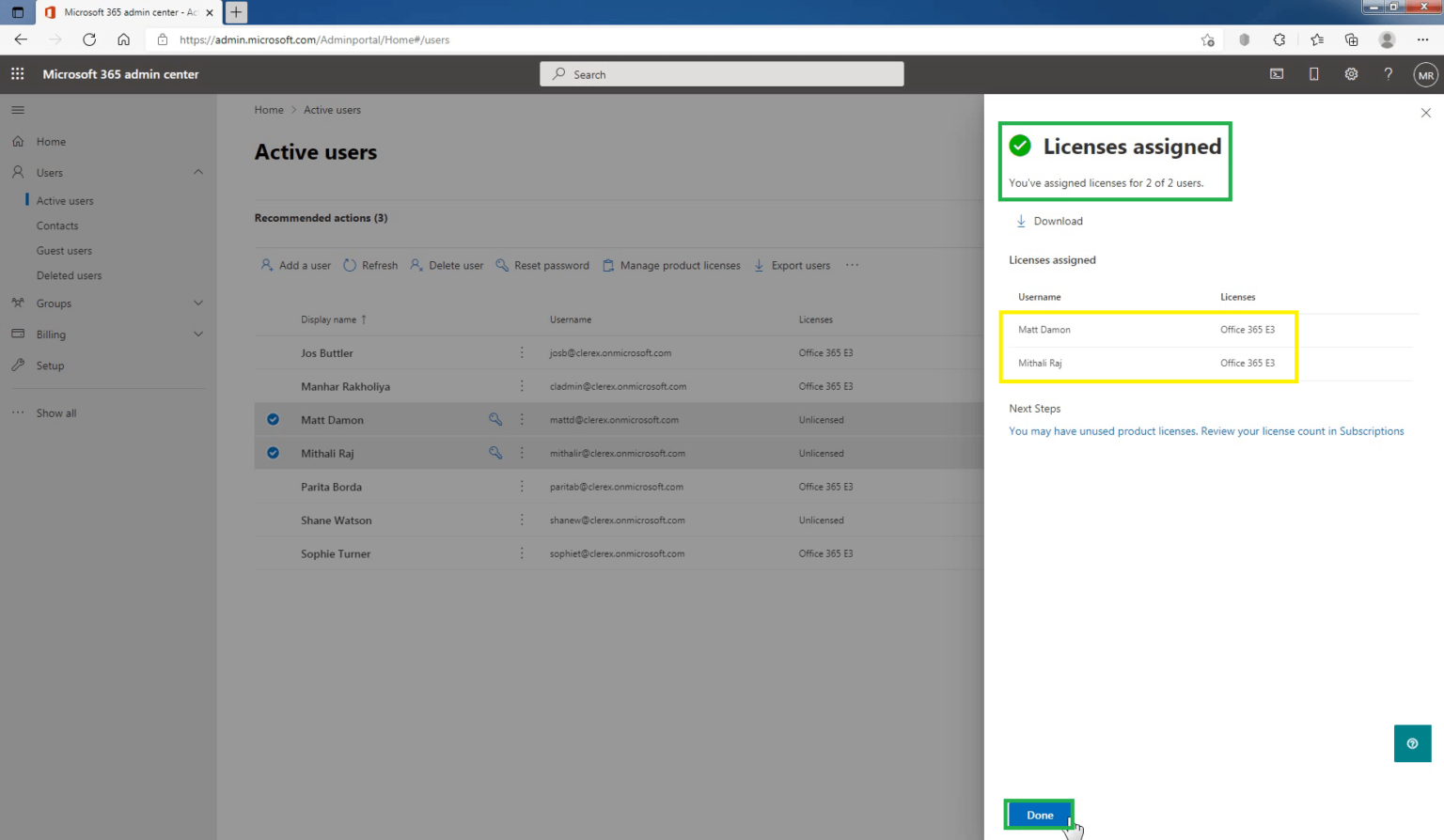 Assign Or Remove License To Microsoft 365 User Account