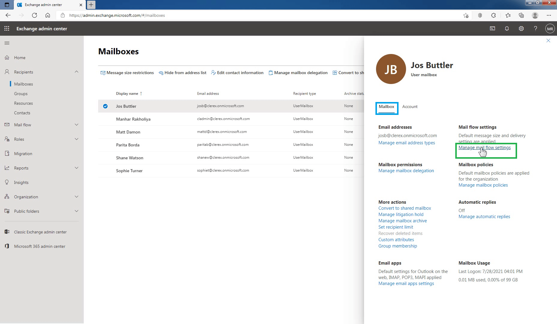 Configure Message Delivery Restrictions For A Mailbox Configure Message Delivery Restrictions For A Mailbox