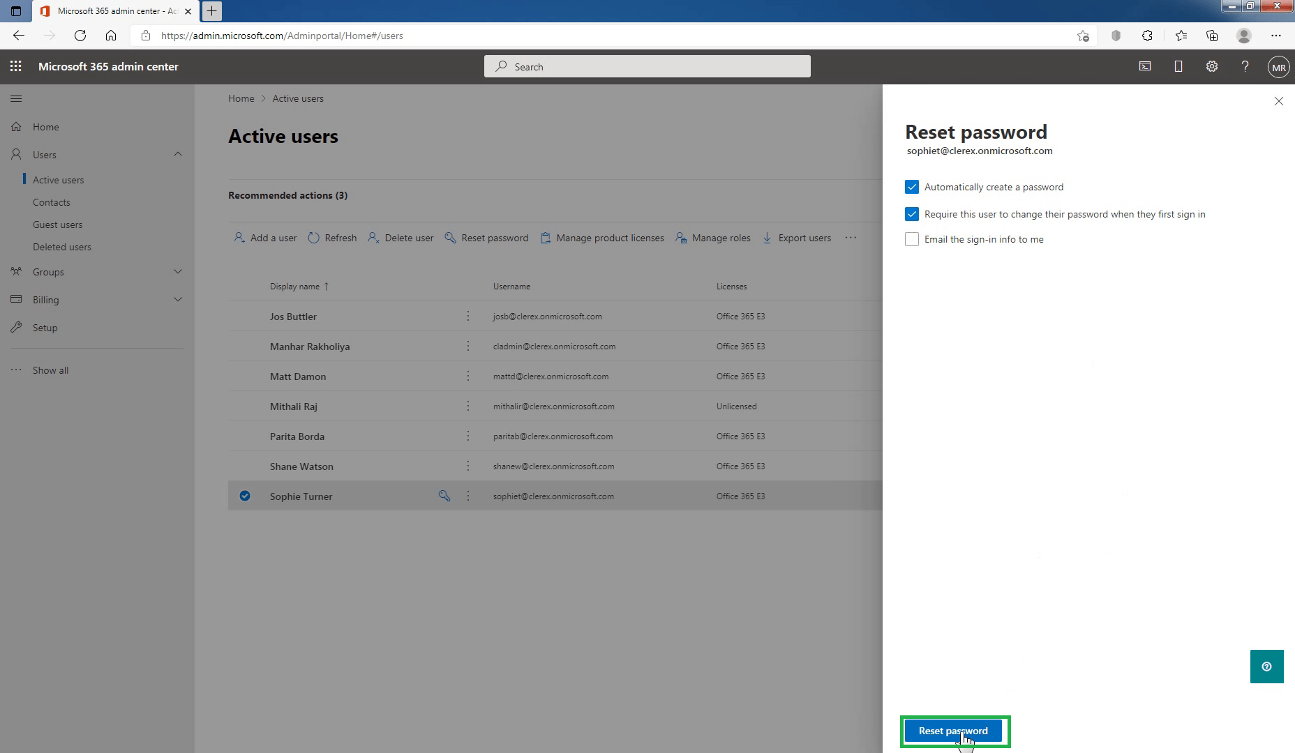 How To Reset A Users Password In Microsoft 365
