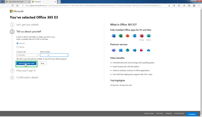 How To Create An Office 365 E3 Trial Subscription