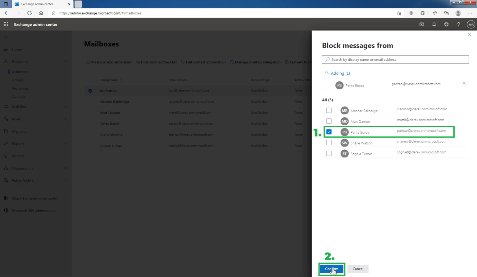 Configure Message Delivery Restrictions For A Mailbox Configure Message Delivery Restrictions For A Mailbox