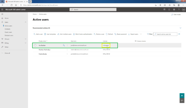 Create A User Account In Microsoft 365 Without A User License