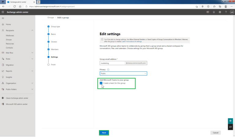 Create And Manage A Microsoft 365 Group In Exchange Online