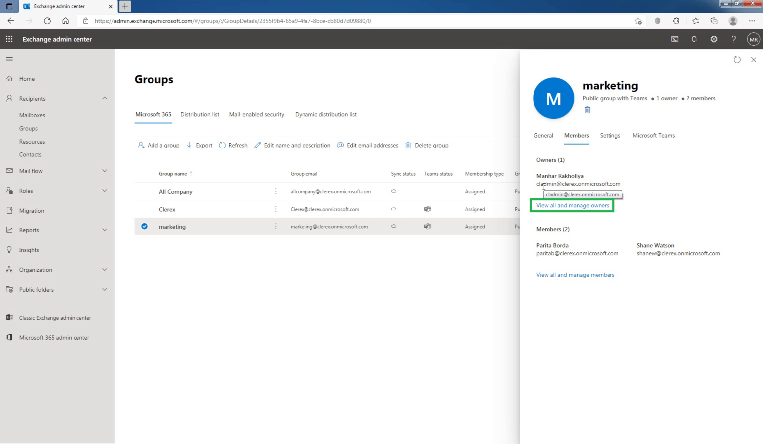 Create and Manage a Microsoft 365 Group in Exchange Online » Blogs on ...