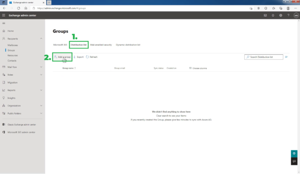 Create And Manage Distribution List Groups In Exchange Online