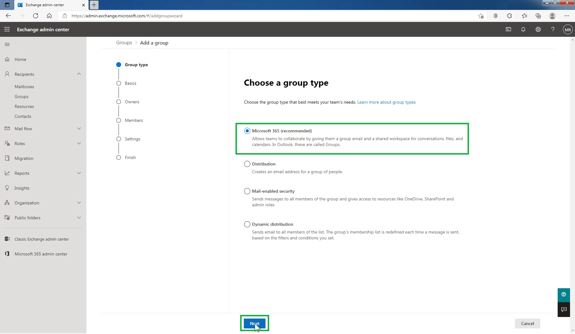 Create And Manage A Microsoft 365 Group In Exchange Online